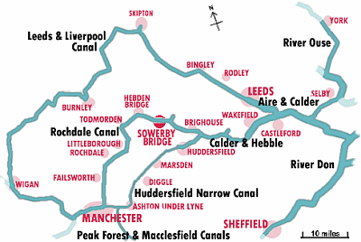 Yorkshire & Pennines. Rochdale Canal, Calder & Hebble, Leeds Liverpool ...